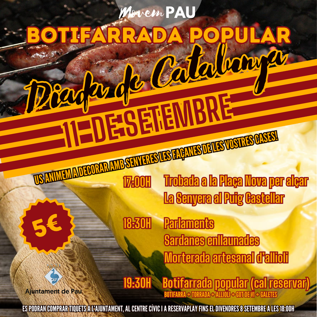 Diada de Catalunya a Pau - Ajuntament de Pau